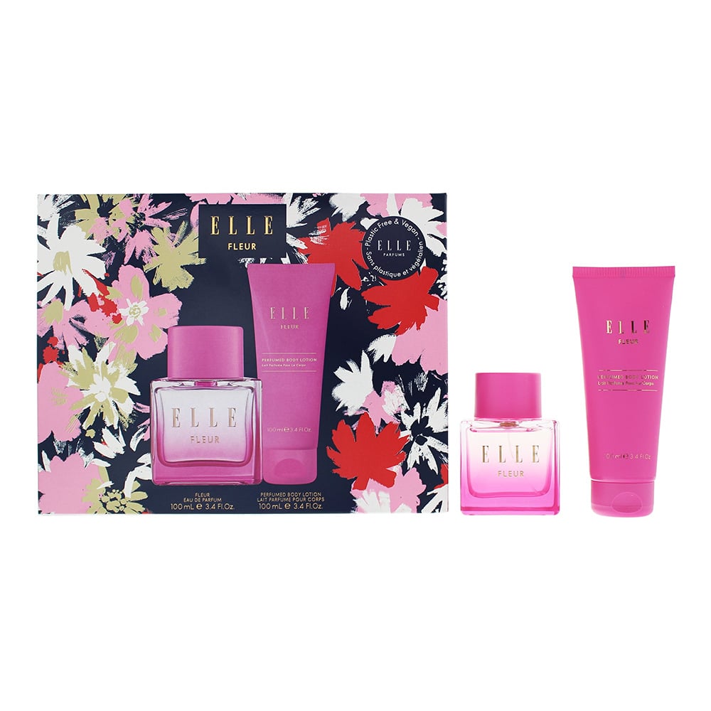 Elle Fleur Eau De Parfum 100ml + Body Lotion 100ml Gift Set For Her
