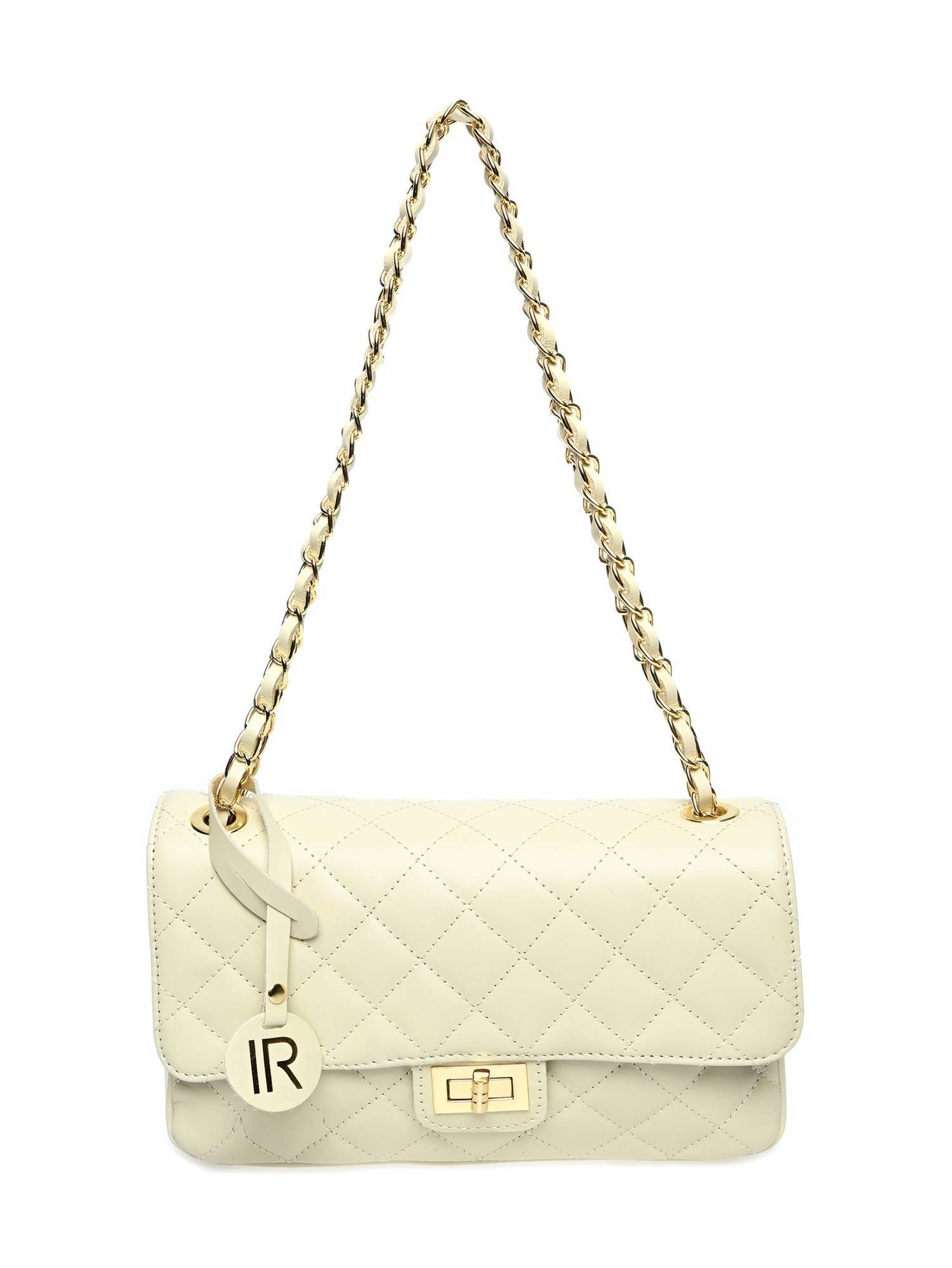 Isabella Rhea Beige Rindsledertasche