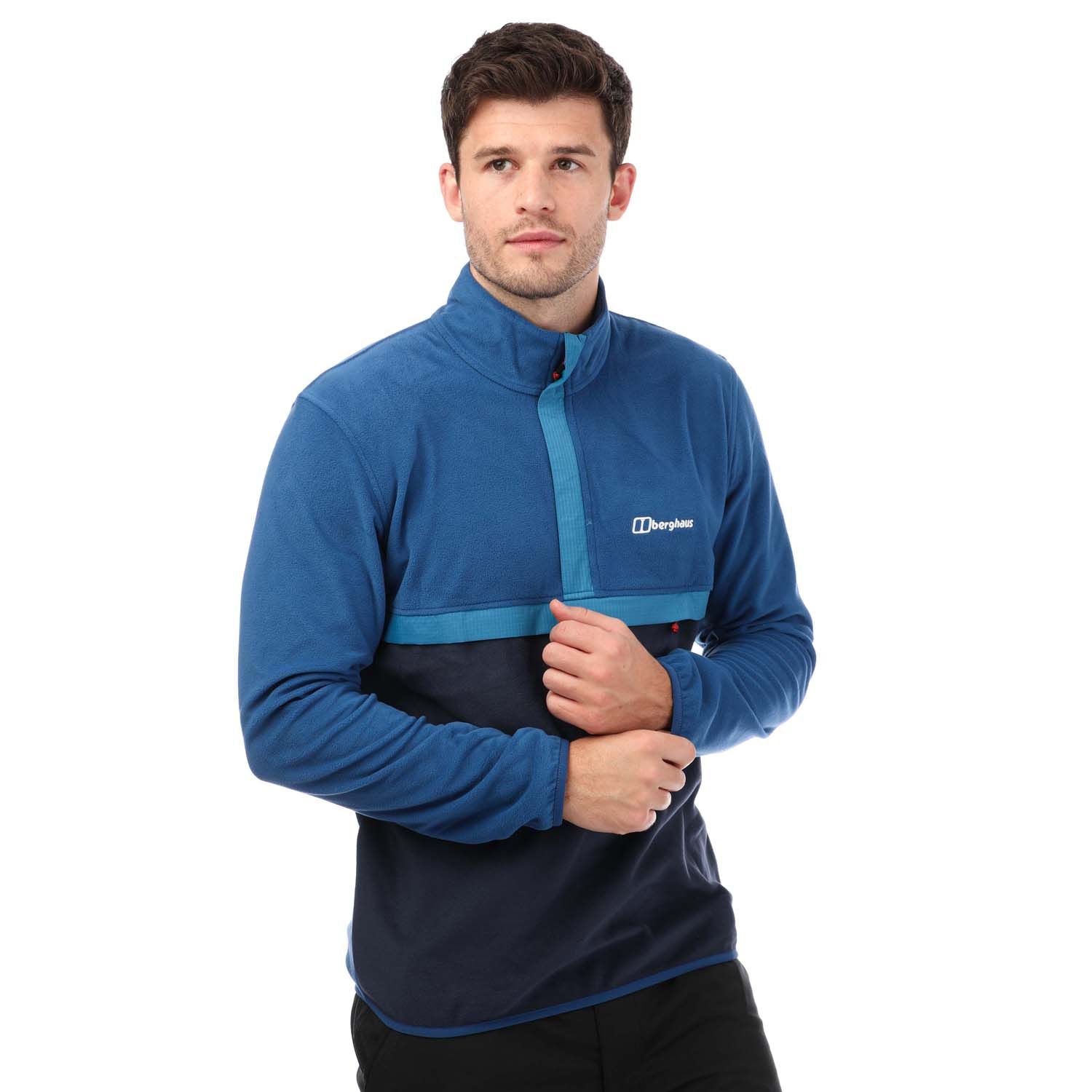 Men's Berghaus Aslam Micro Fleece Jacket. in Dark Blue