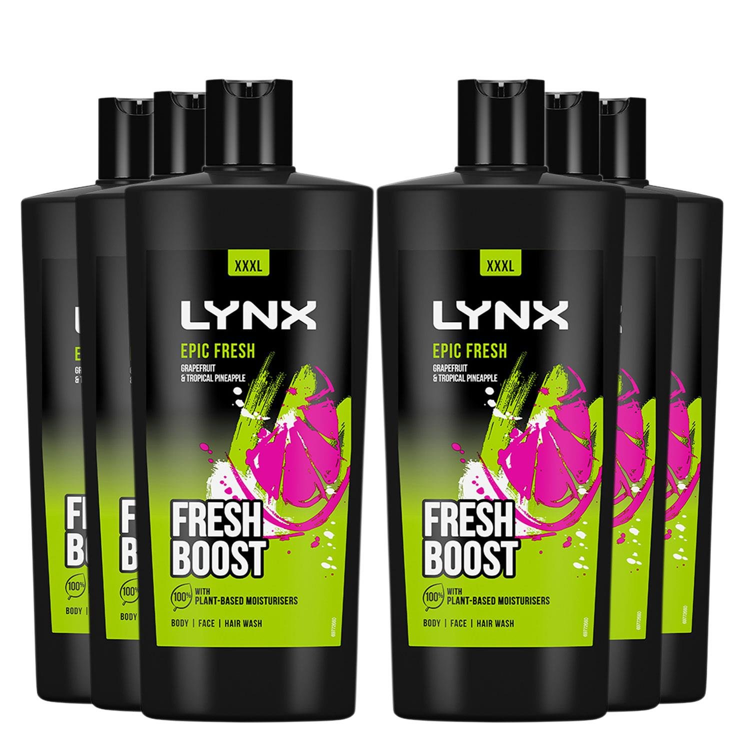 Lynx Epic Fresh Shower Gel Grapefruit & Tropical Pineapple Scent 700ml ...