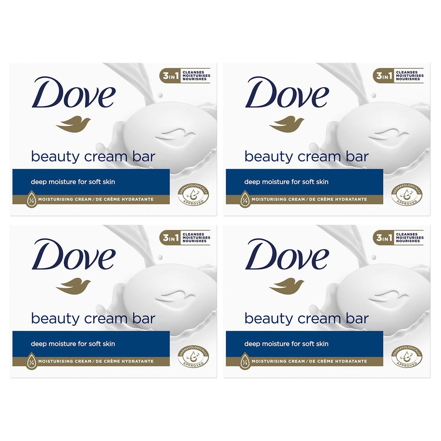 Dove Original Beauty Cream Bar with Deep Moisture for Soft & Smooth ...