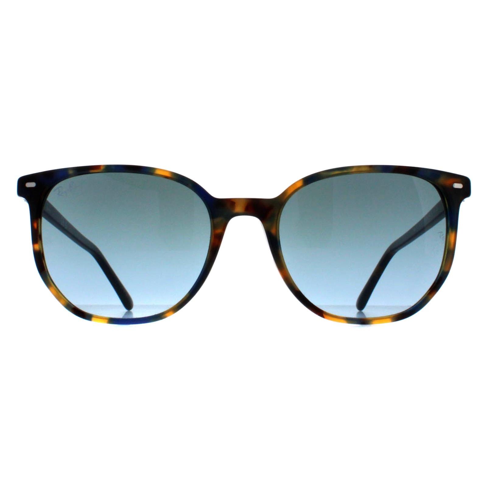 Ray-Ban Square Unisex Polished Yellow Blue Havana Blue Gradient RB2197 ...