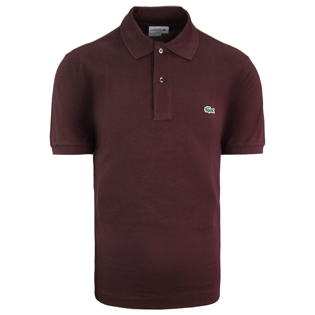 Lacoste Classic Fit Herren Burgunder Polo -Hemd