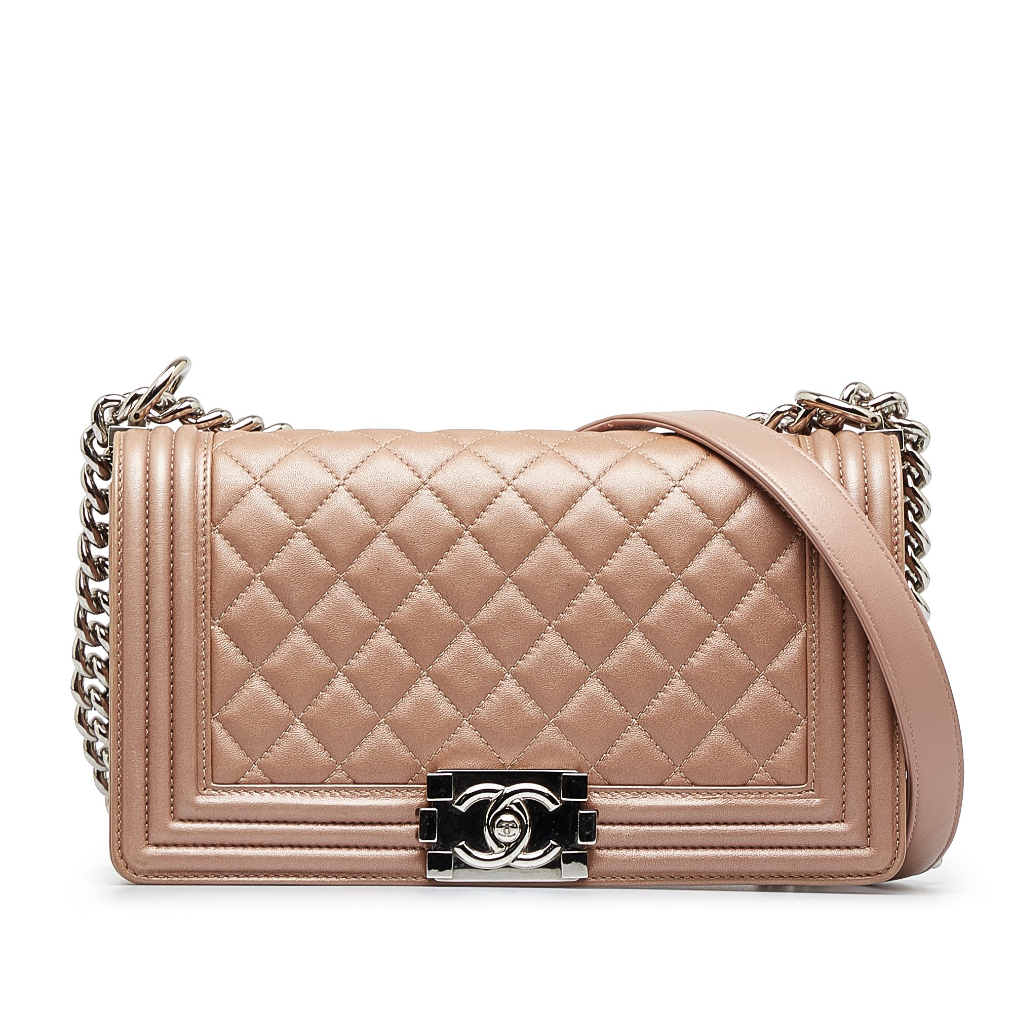 Vintage Chanel Medium Boy Flap Bag Brown