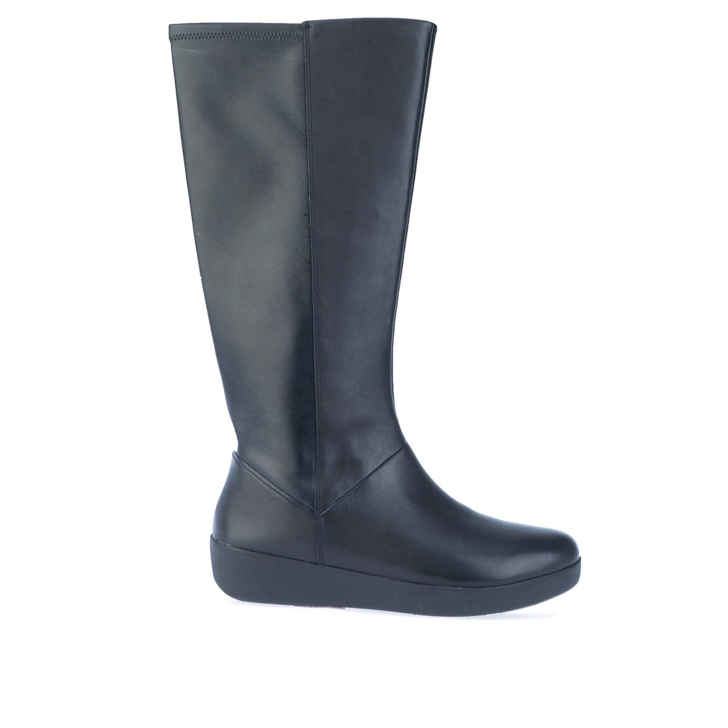 Fit Flop Sumi knielaarzen met stretch voor dames, zwart