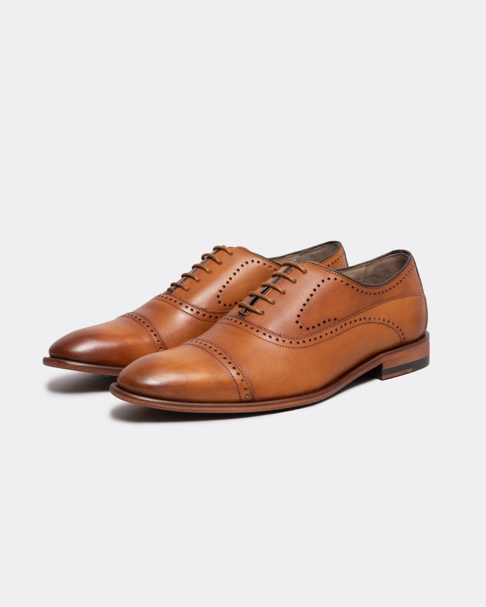 Oliver Sweeney Mallory Mens Antiqued Leather Oxford Shoes