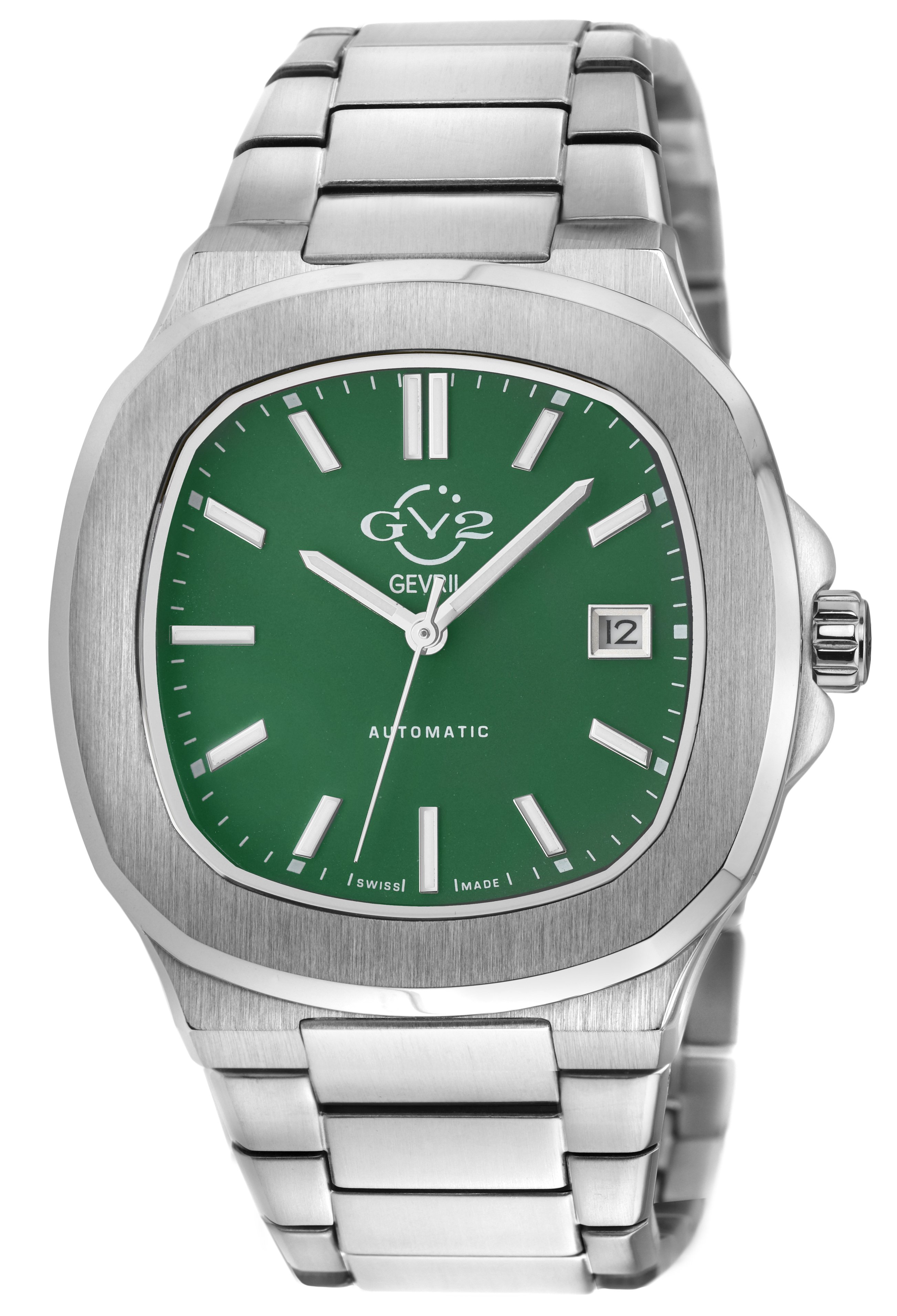 GV2 Automatic Men's Potente Swiss Automatic Green Dial 316L Stainless ...