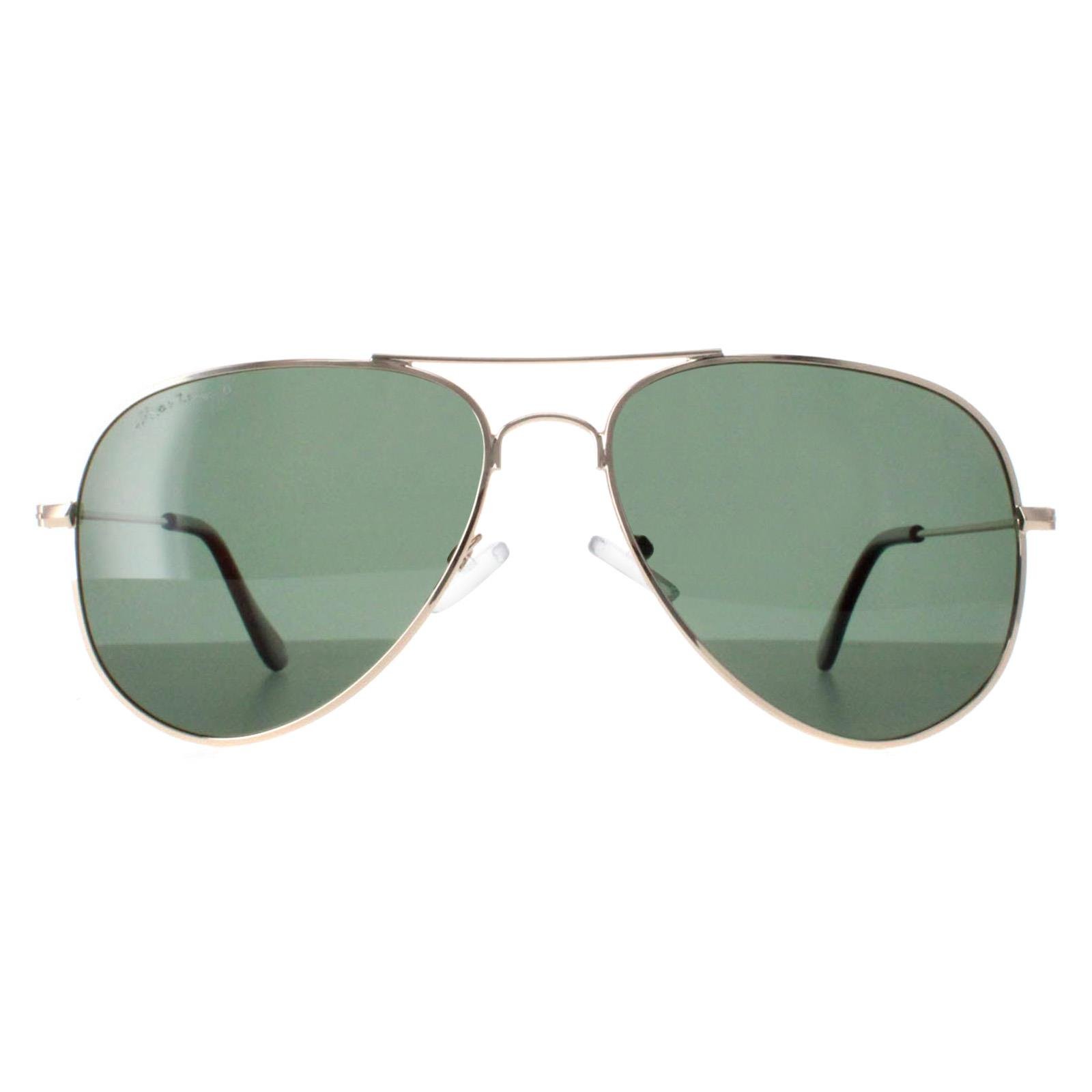 Montana Aviator Unisex Gold Green G15 Polarized MP94