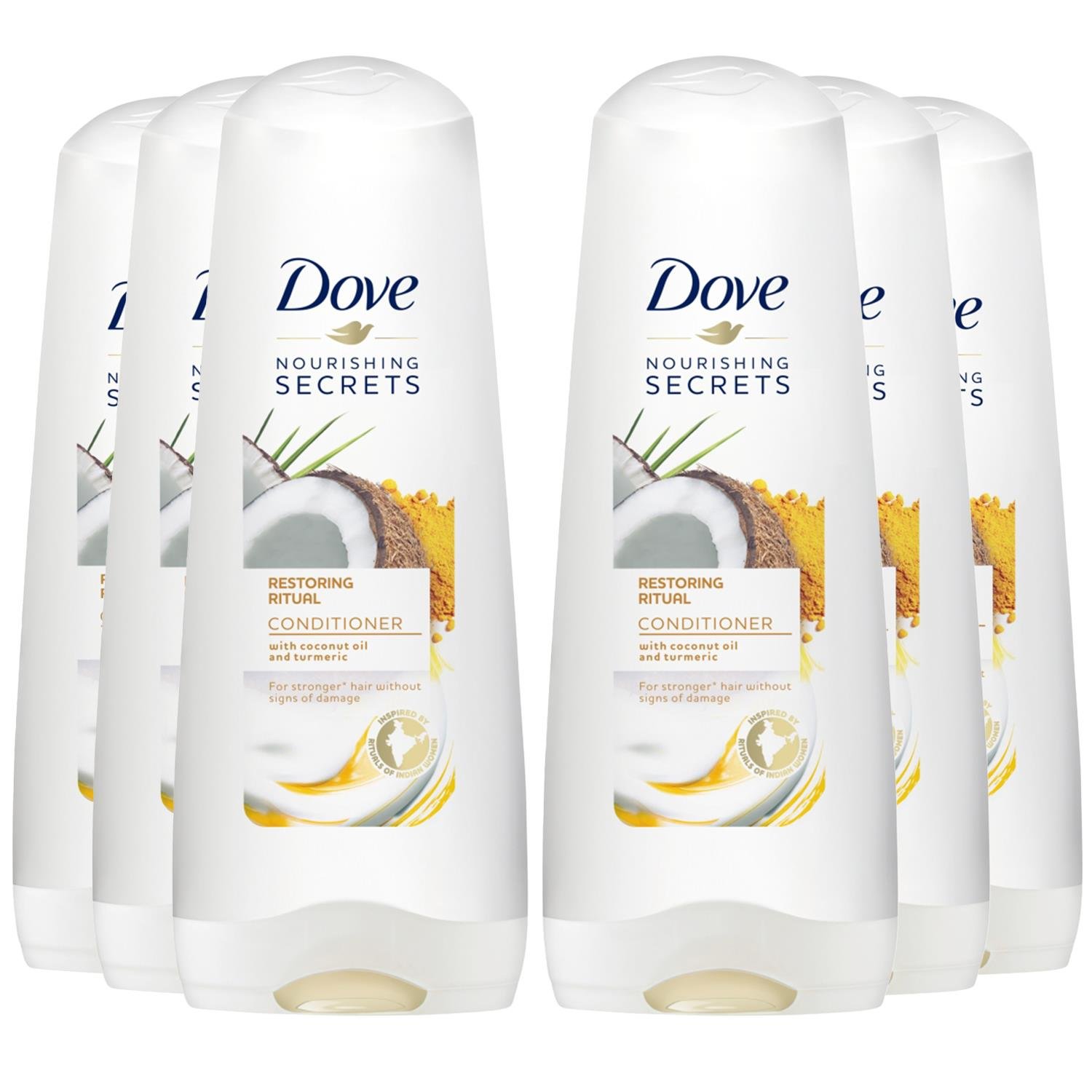 Dove Nourishing Secrets Conditioner, Restoring Ritual, 6 Pack, 350ml