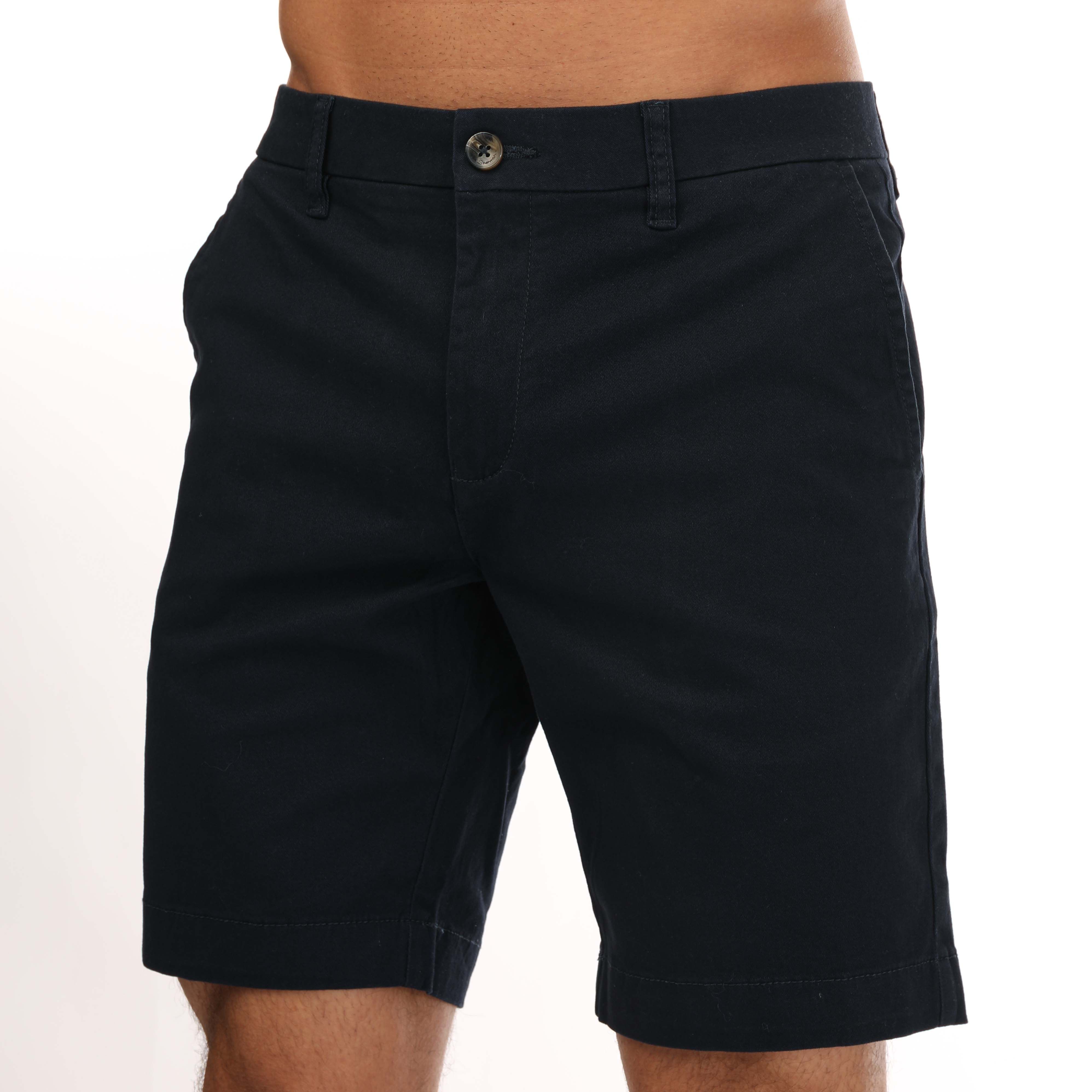 Men's Ben Sherman Slim Fit Stretch Chino Short in Navy