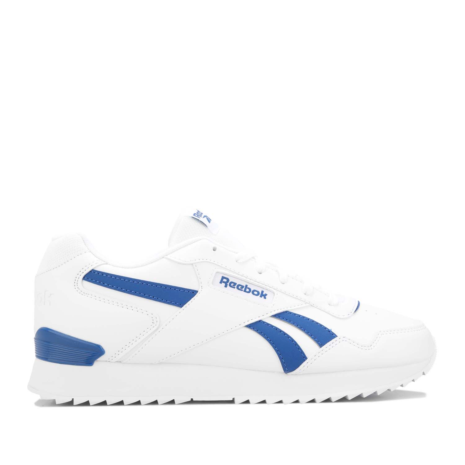 Men's Reebok Classics Glide Ripple Clip Trainers in White blue