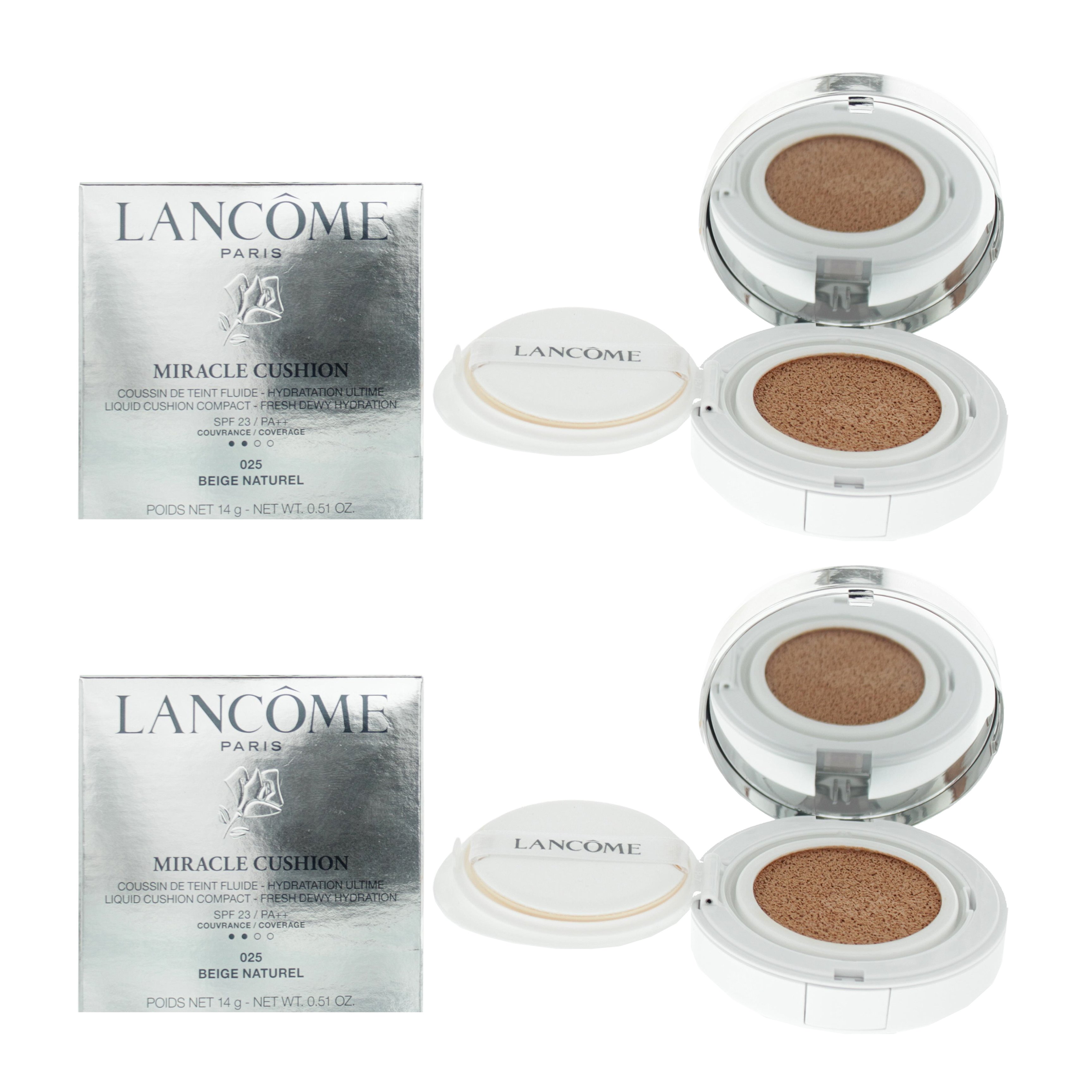 Lancome Teint Miracle Cushion Compact #025 Beige Natural Foundation 14g x 2