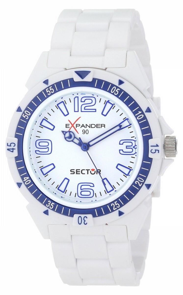 Sector: Expander 90 Men's White Watch..