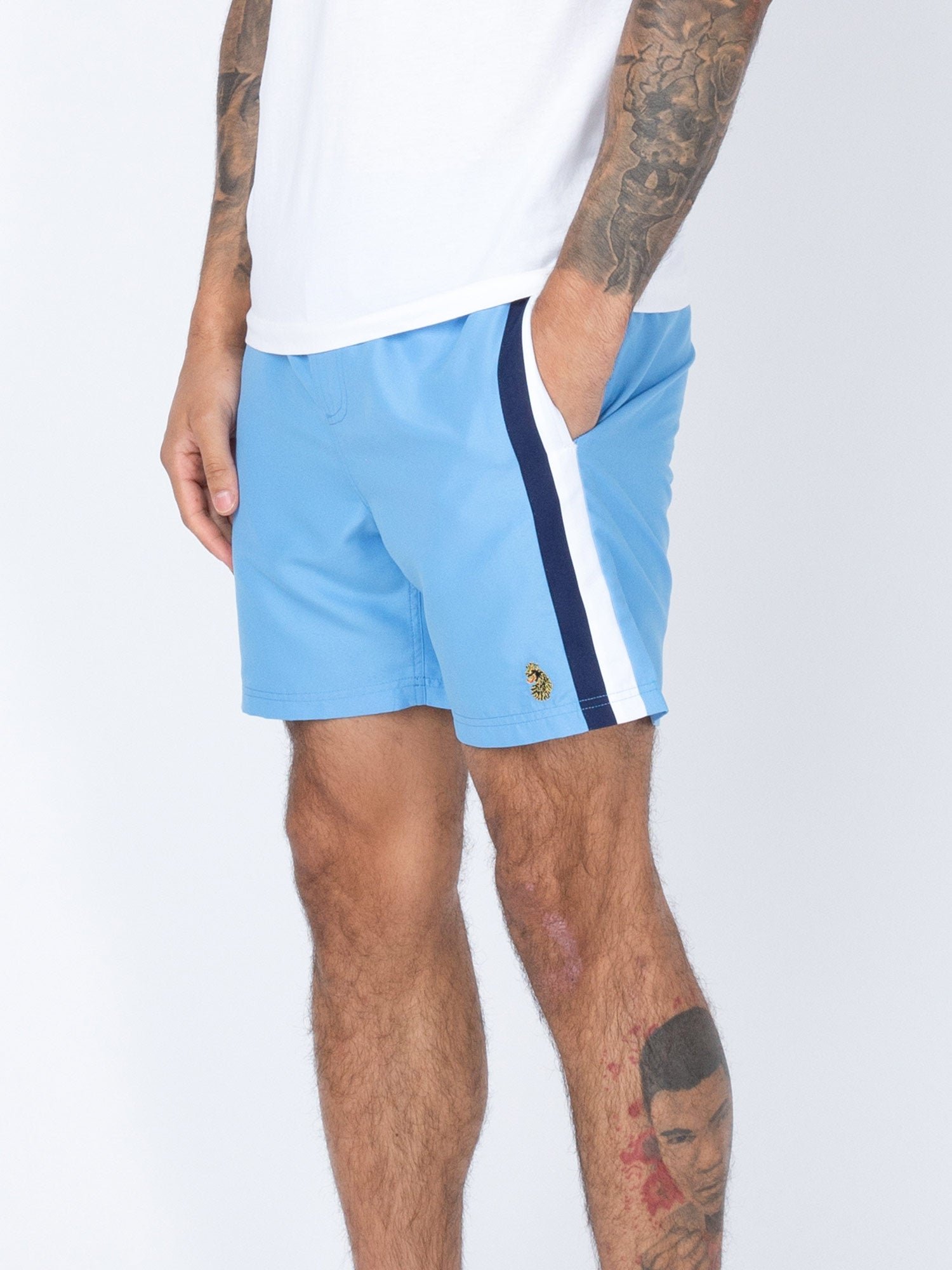 Luke 1977 Men's Cabo San 2 Swim Shorts in Blue