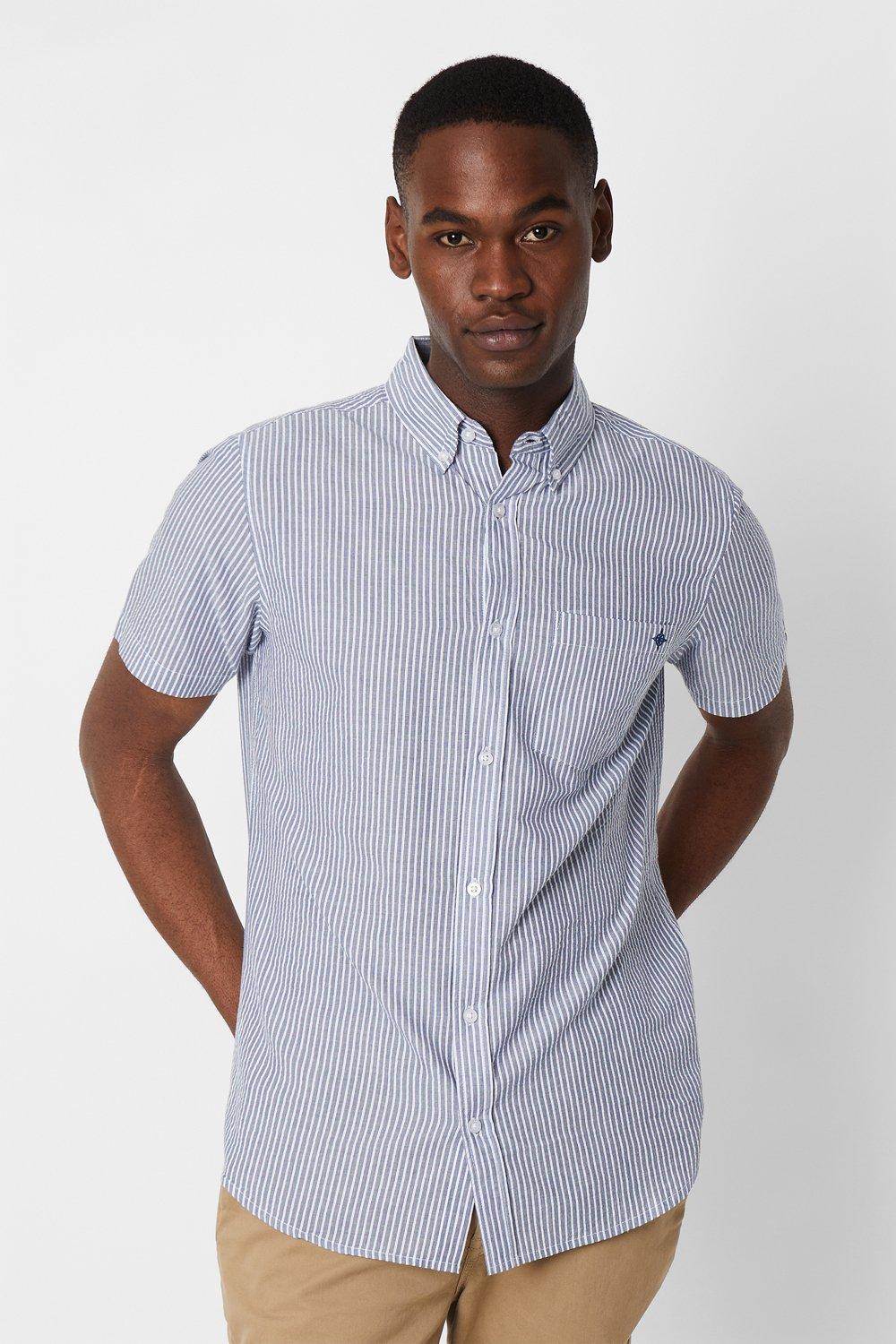 Seersucker Short Sleeve Shirt