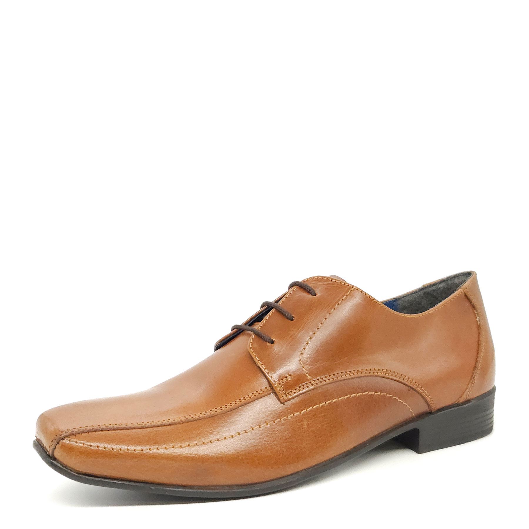 Frank James Putney Tan Leather Men's Derby Lace Up Shoes