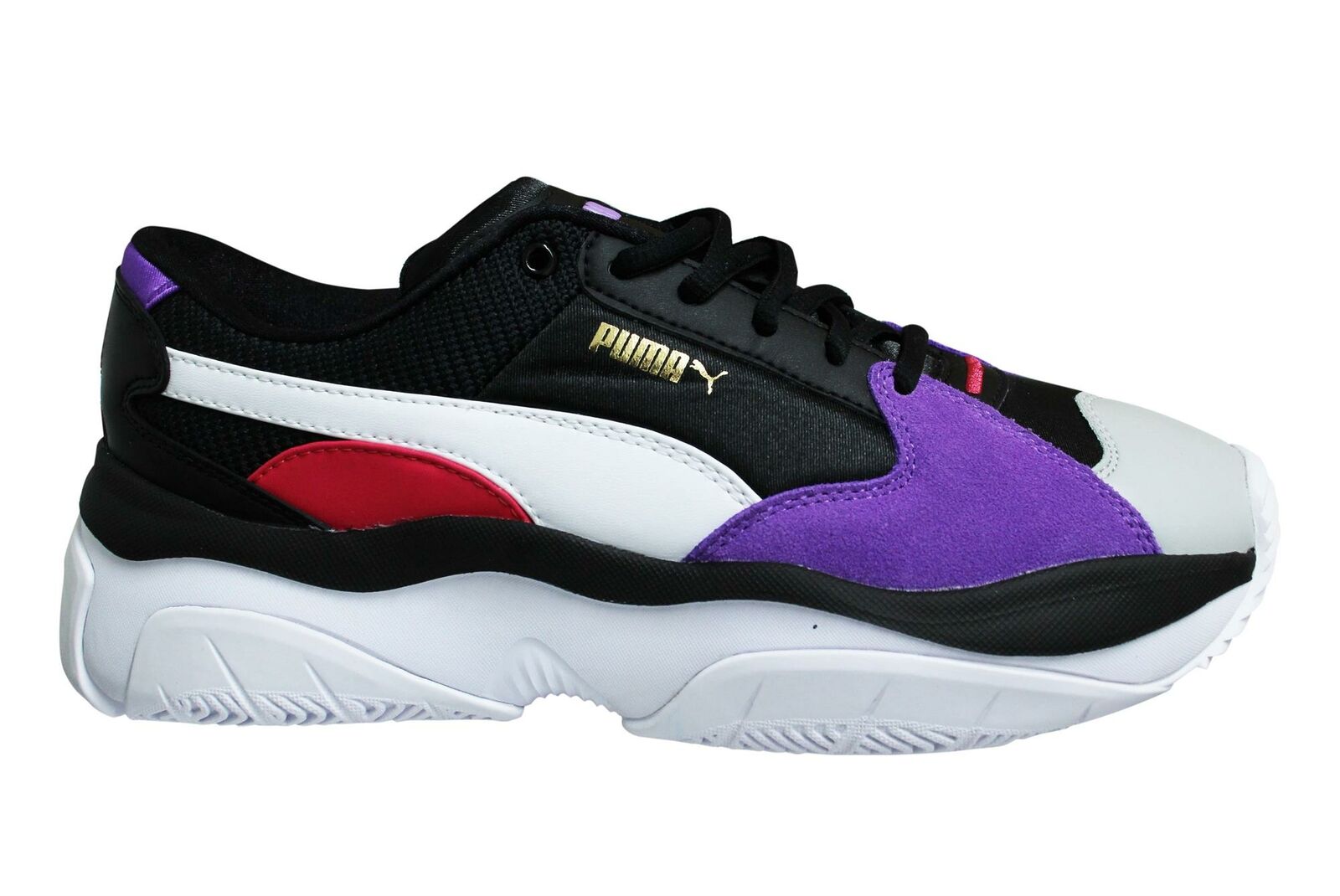 Puma Storm.Y Black/Violet Trainers