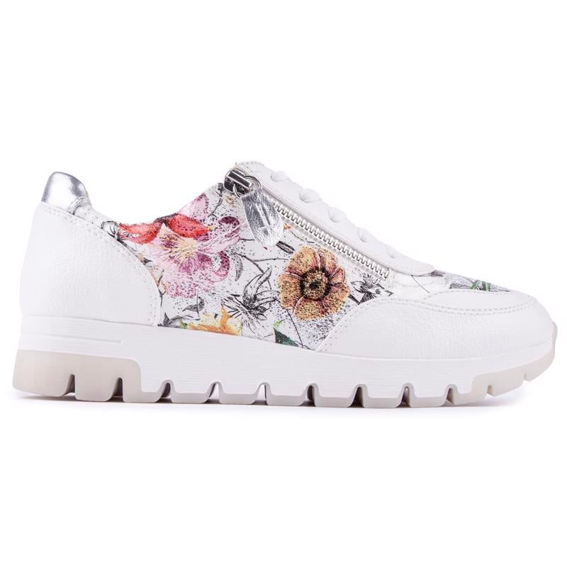 Jana Side Zip Flower Trainers