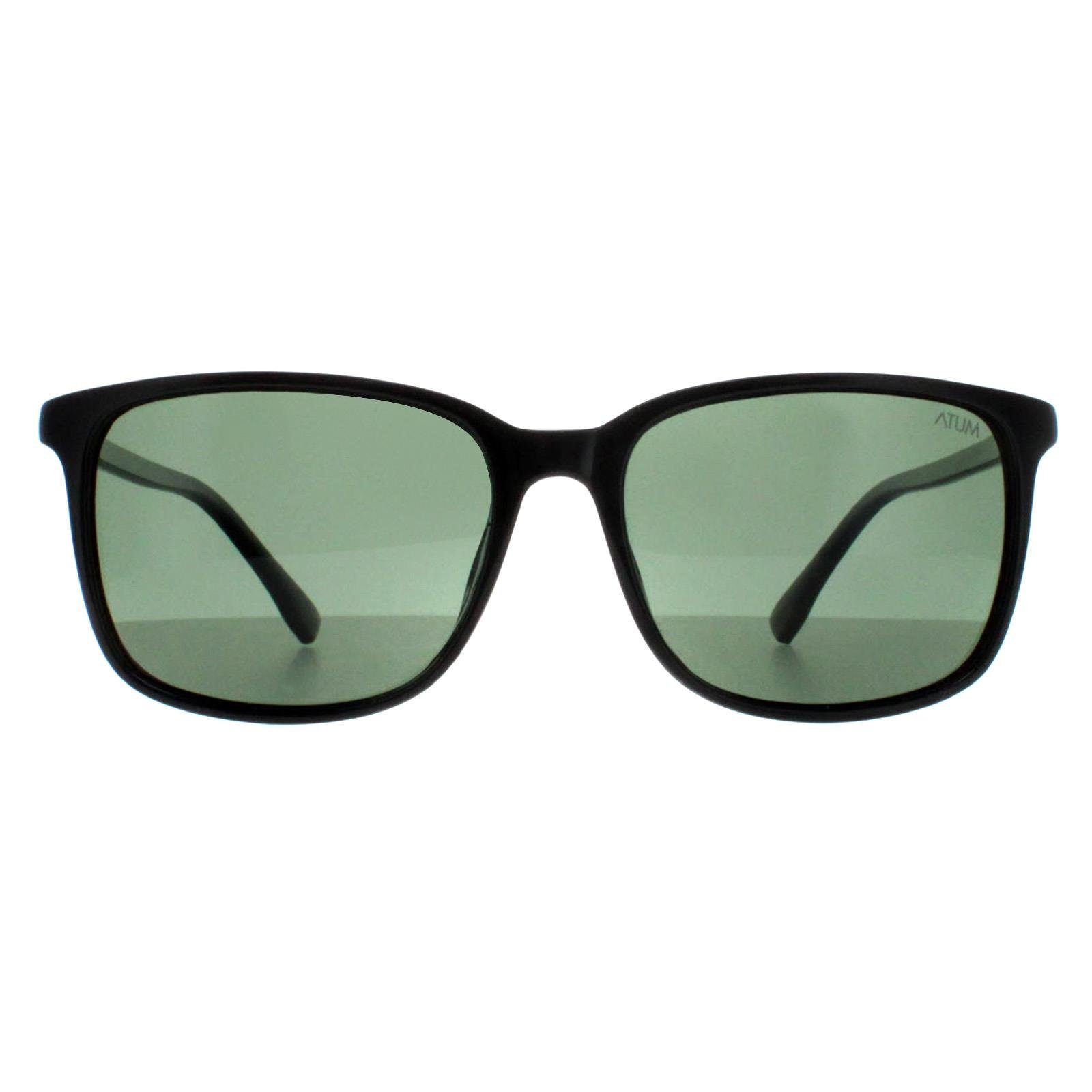 Atum Rectangle Mens Shiny Black G15 Green Quill