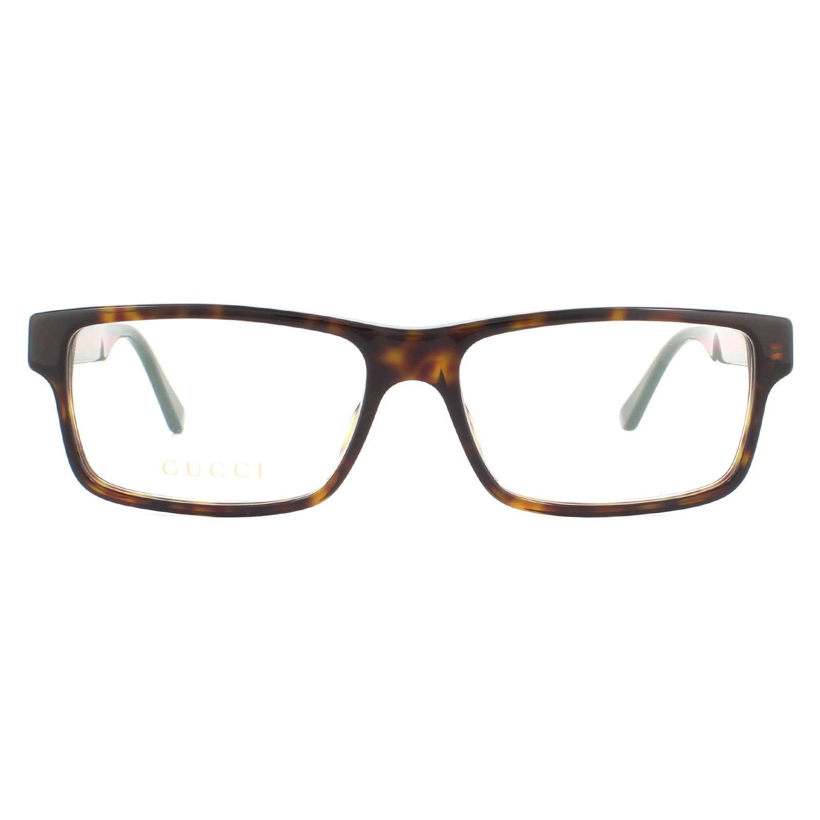 Gucci Glasses Frames GG0752O 002 Dark Havana Men