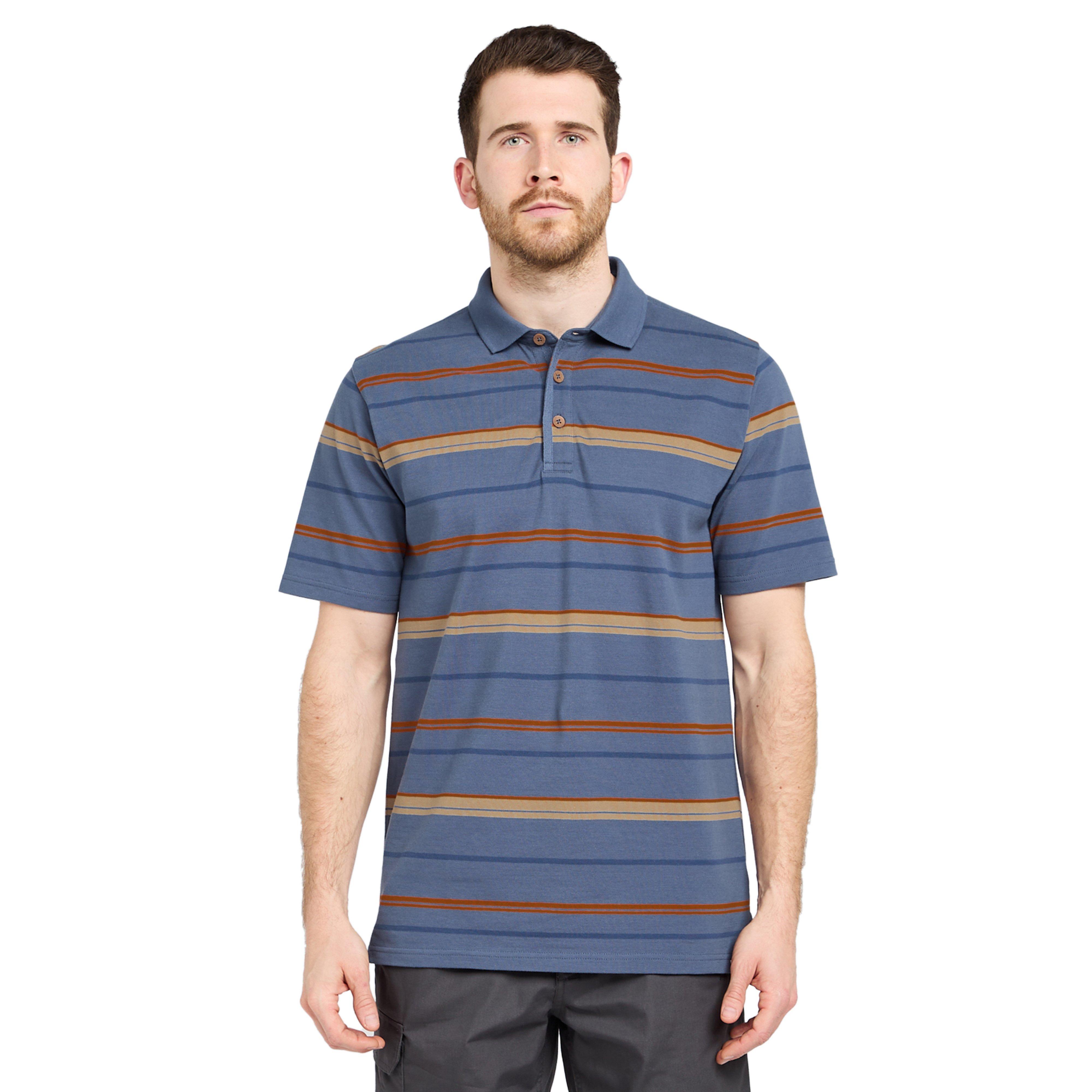 One Earth Men's Warren Casual Polo Shirt with Short Sleeves made with ...