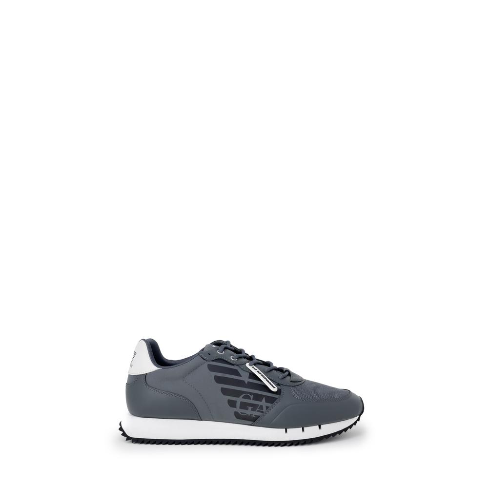 Men's Emporio Armani EA7 Basket Sneakers in Grey