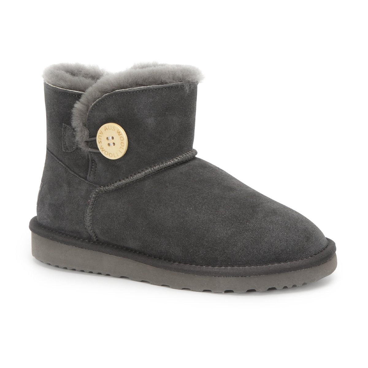 Aus Wooli Australia Unisex Short Sheepskin Button Boots