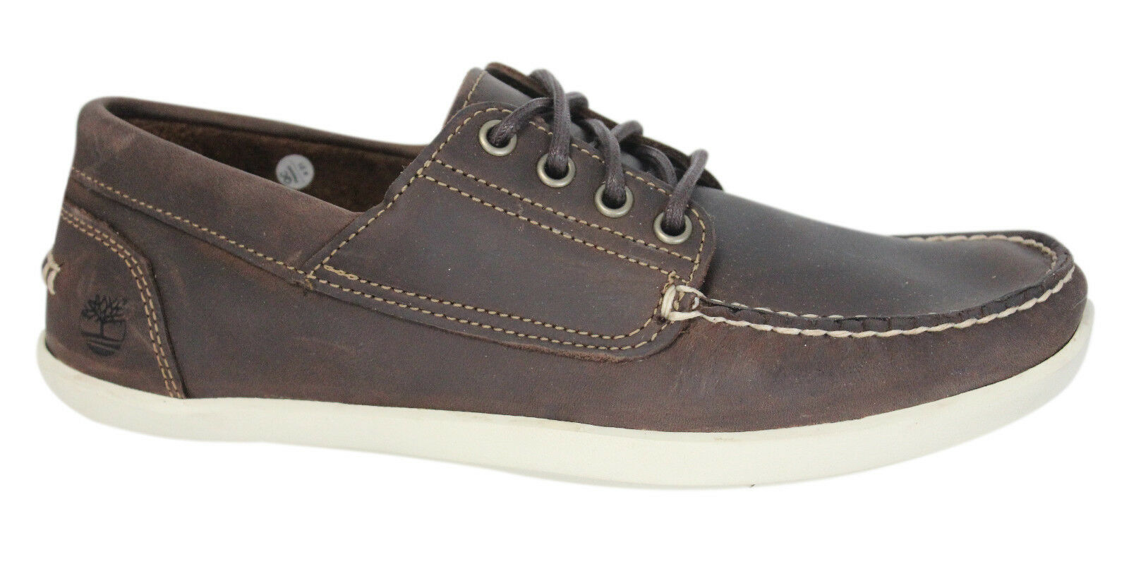 Timberland 4-Eye Odelay Mens Boat Shoes Lace Up Brown Leather A14SA B36D