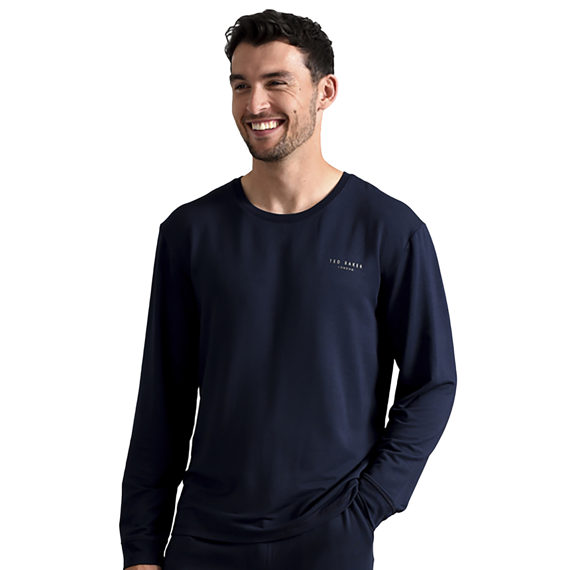 Ted Baker Lange Mouw Pyjama Top | Ademend Casual Heren Lange Mouw T ...