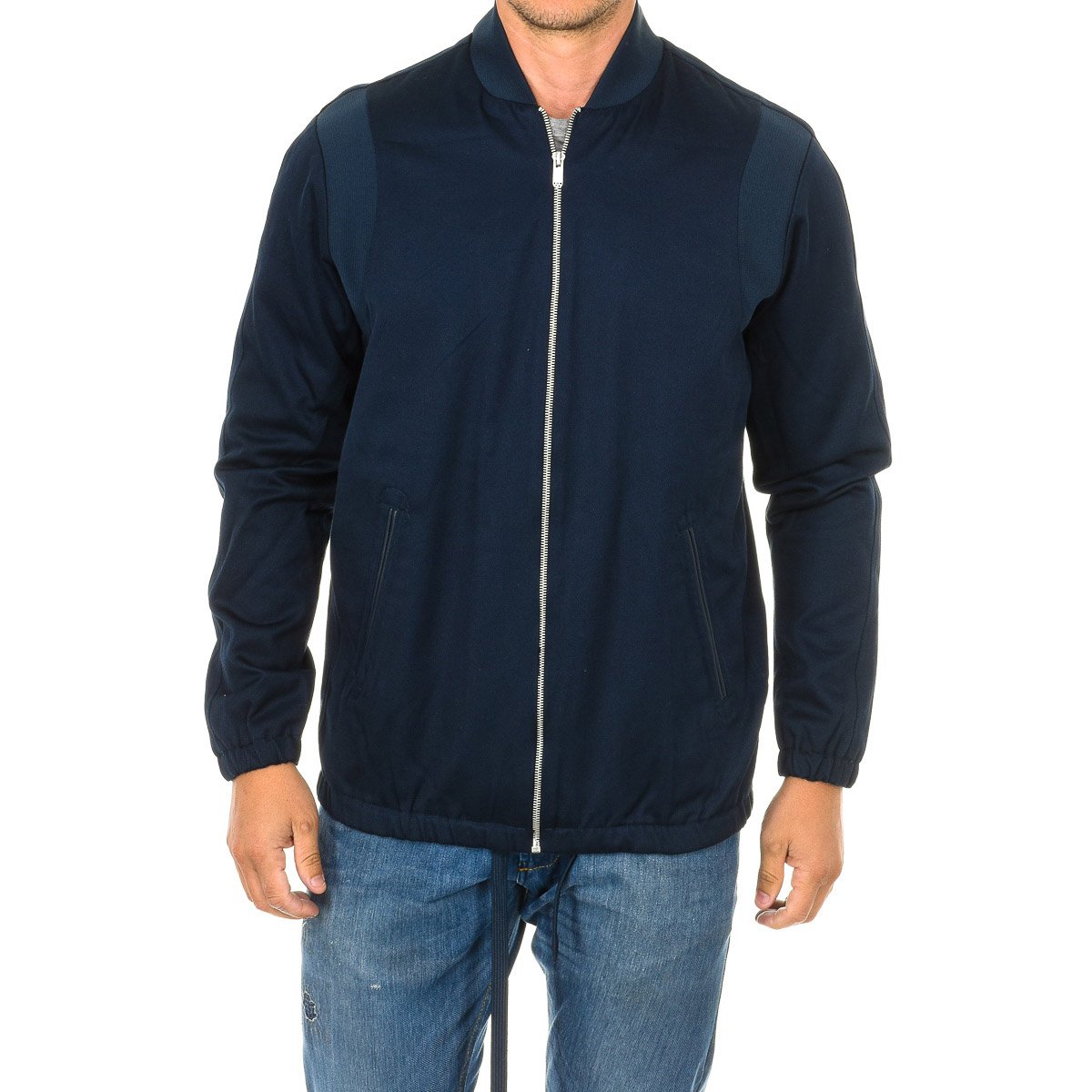 Jacket with adjustable drawstring and inner lining D01469 man