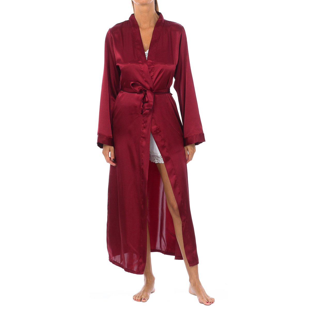 Cross 3/4 sleeve robe with drawstring closure 2116 woman
