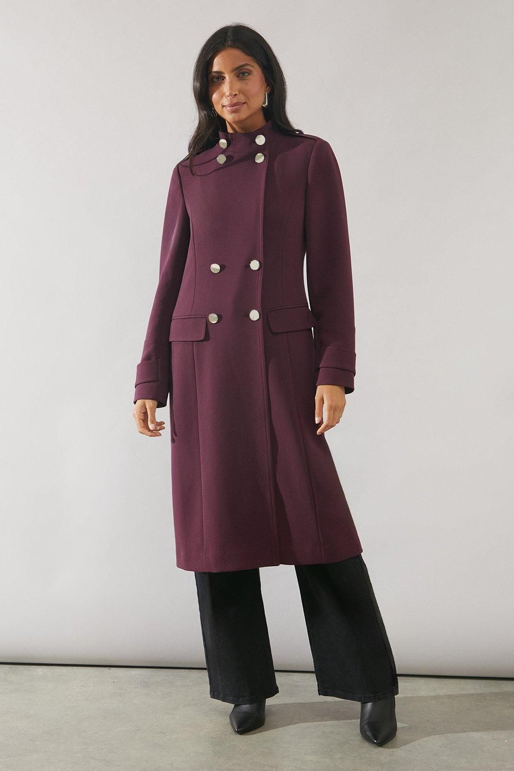 Wallis Berry Coat Womens Smart Jackets & Coats