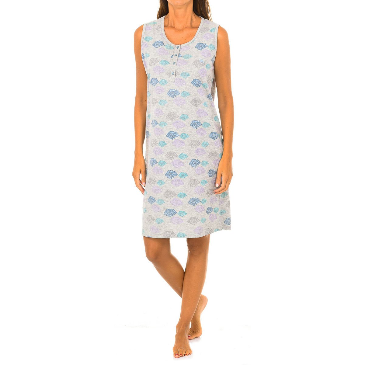 Women's V-neck strap nightgown KL45178