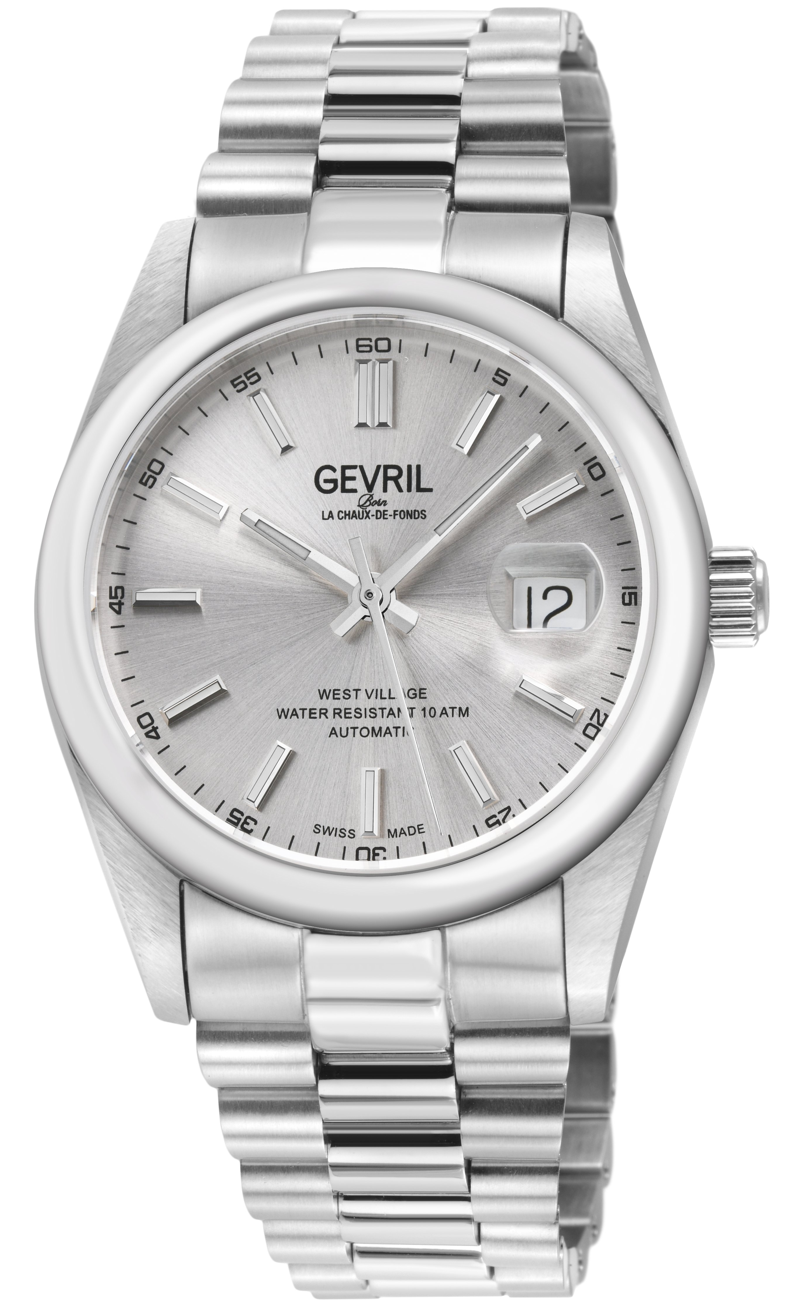 Gevril Automatic West Village 48930B Swiss Automatic Sellita SW200 Watch