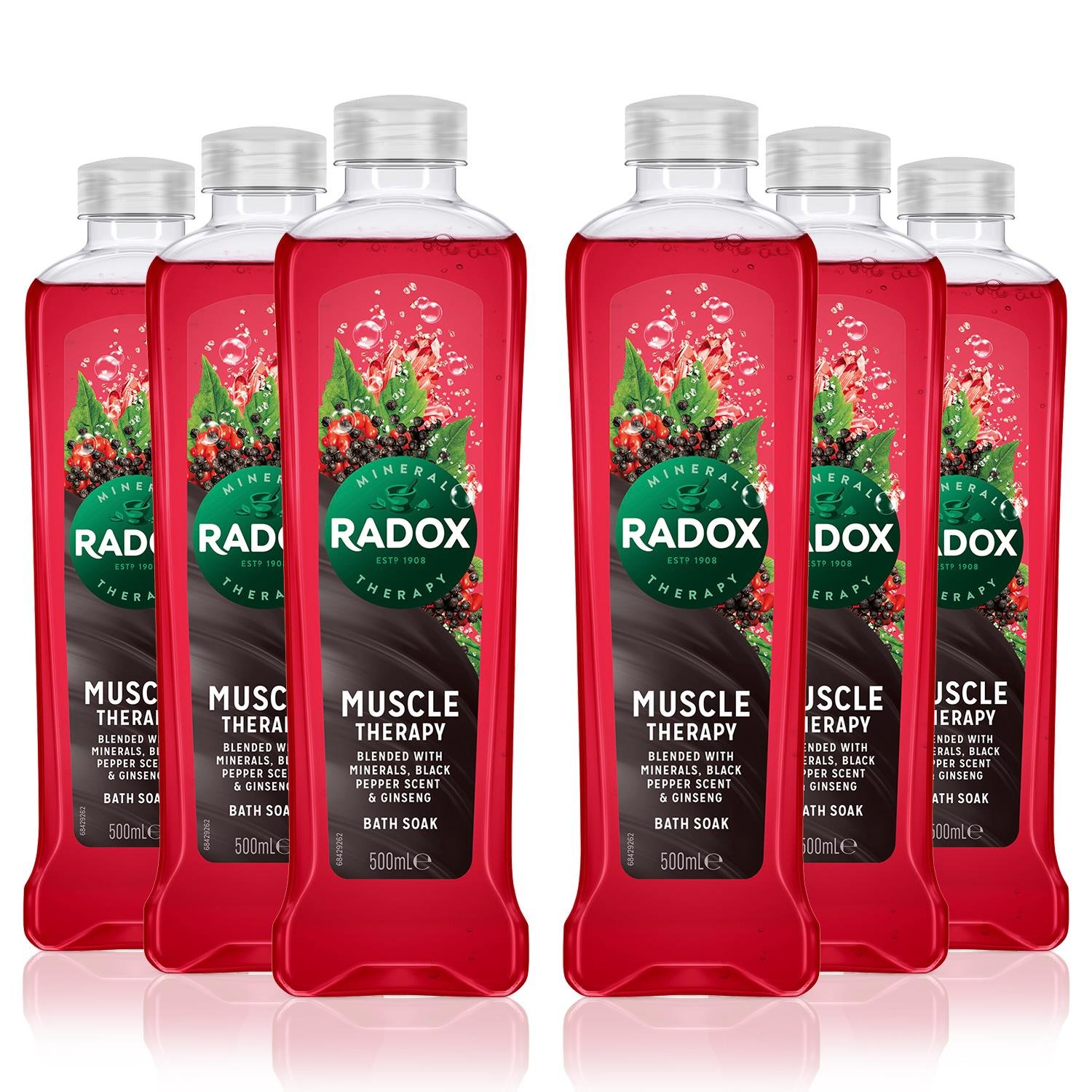 Radox 100% Nature Inspired Fragrance Bath Soak, Muscle Therapy, 500ml ...
