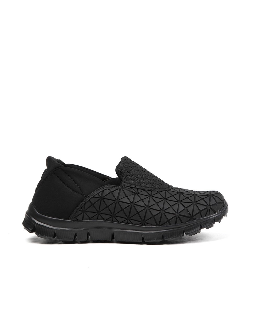 Bernie Mev Women's Trace Glider Web Black Web Slip-On Sneaker