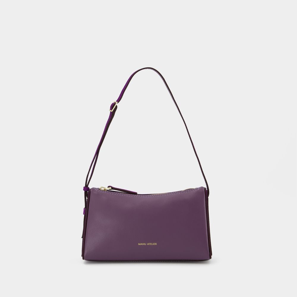 Hobo Mini Prisma tas - Manu Atelier - Leer - Staal/paars