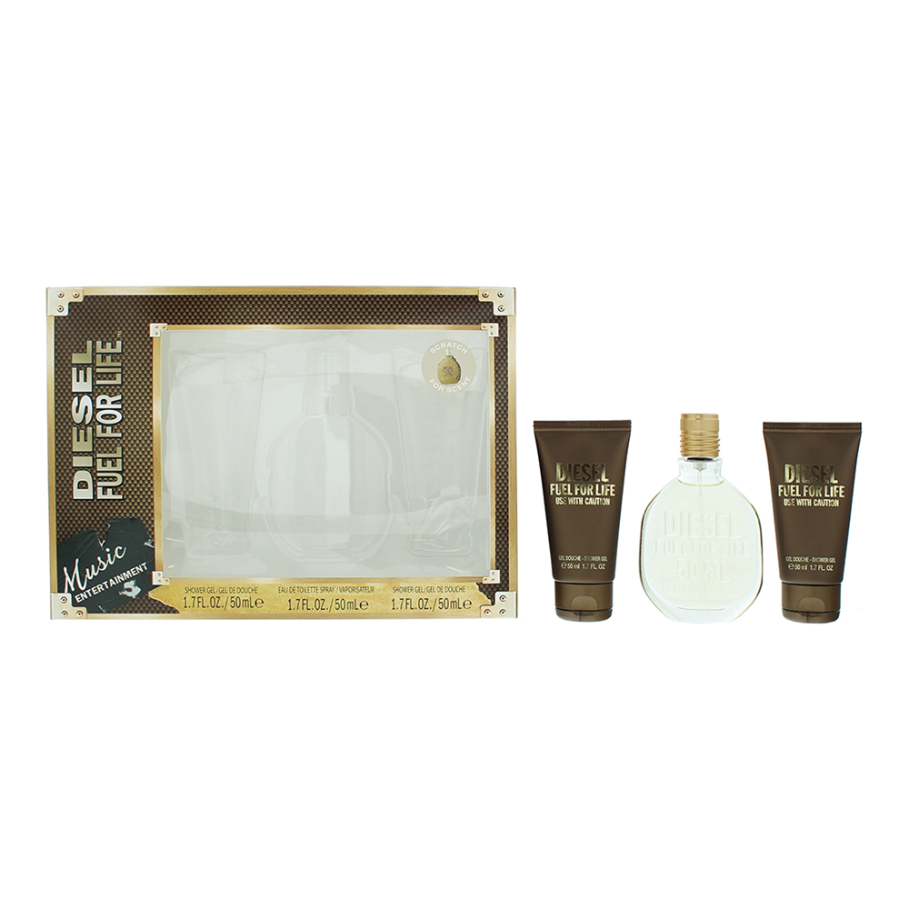 Diesel Fuel For Life Eau De Toilette Gift Set Eau De Toilette 50ml + 2 ...