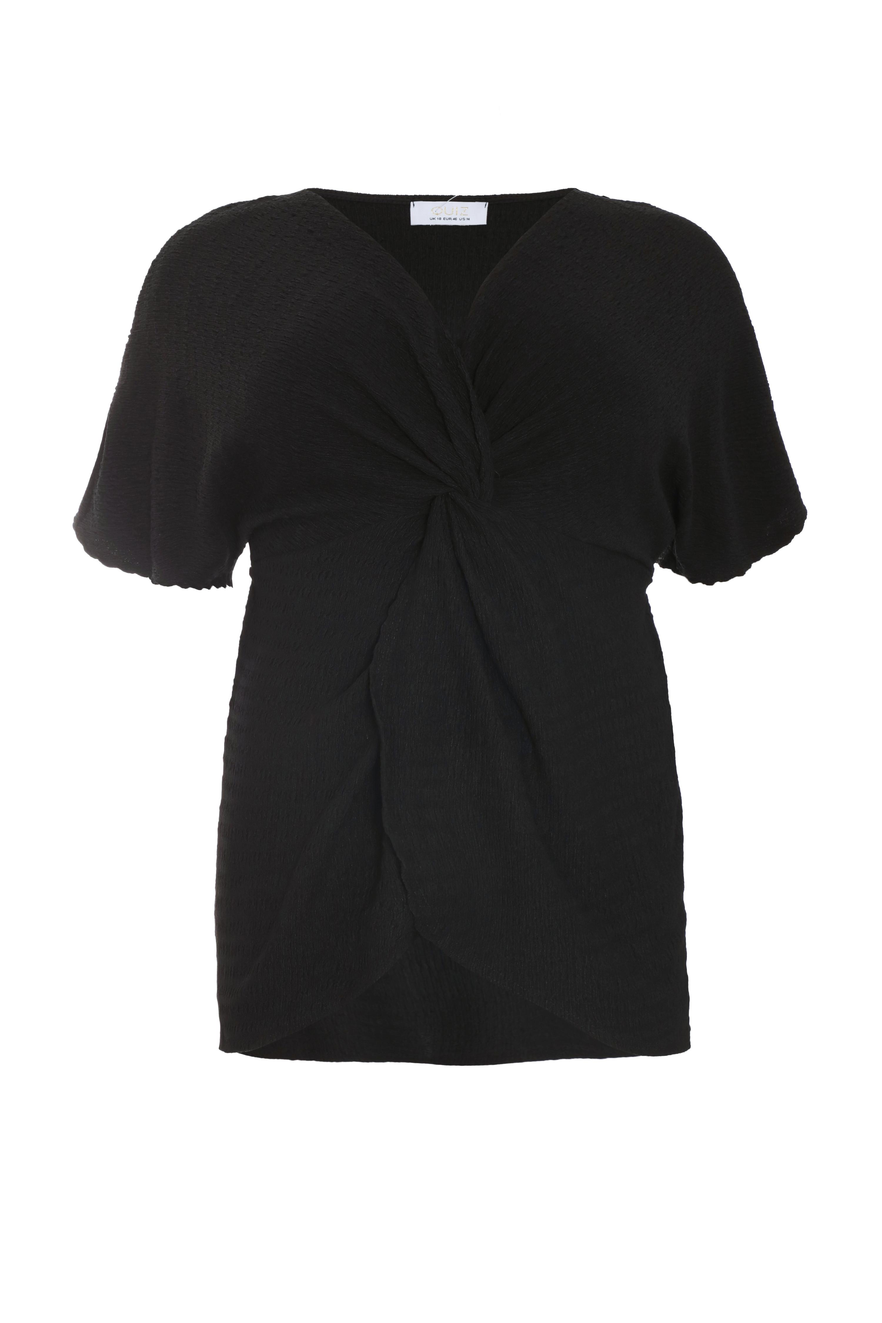 Curve Textured Knot Front Top