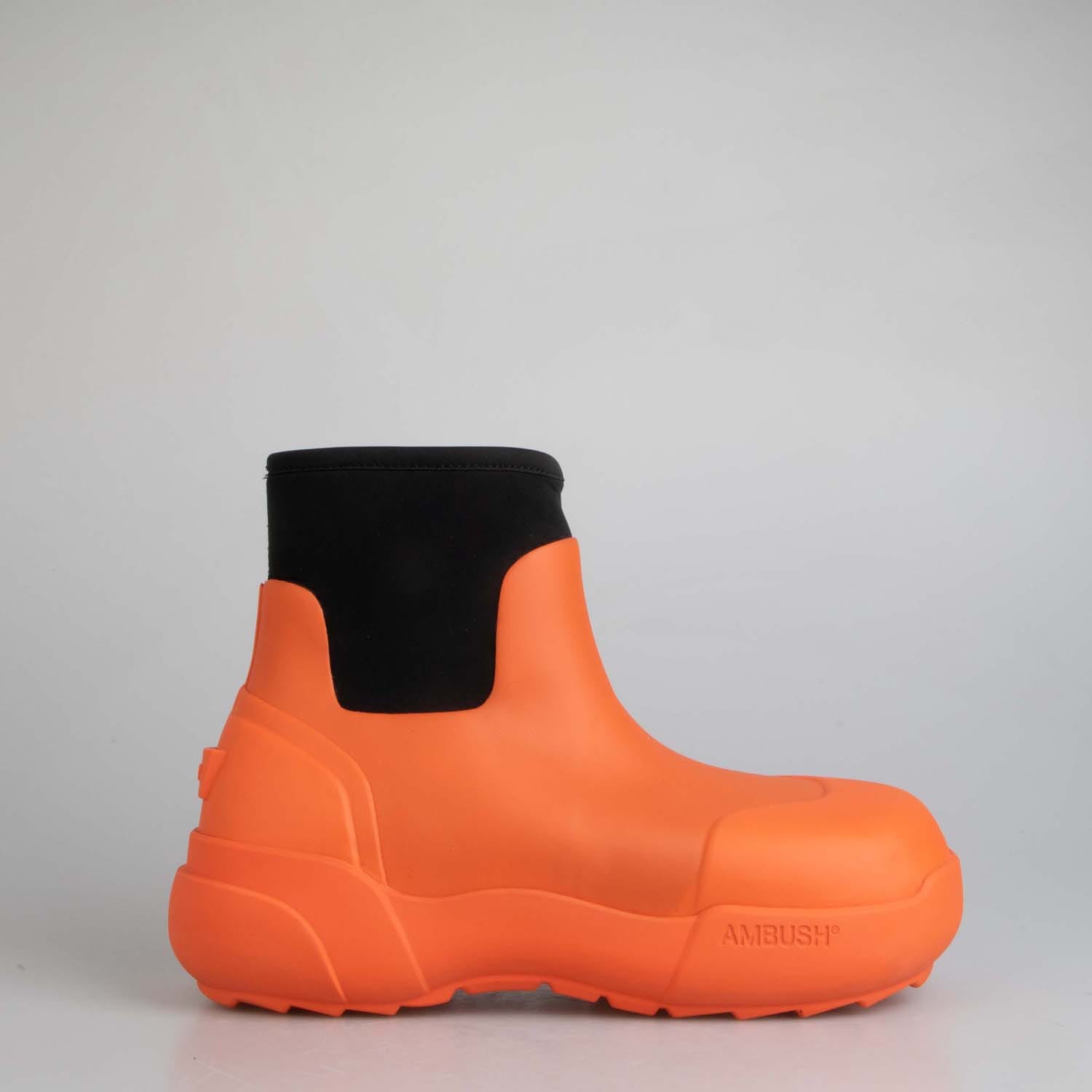 Men's Ambush Rubber Boots in Orange black
