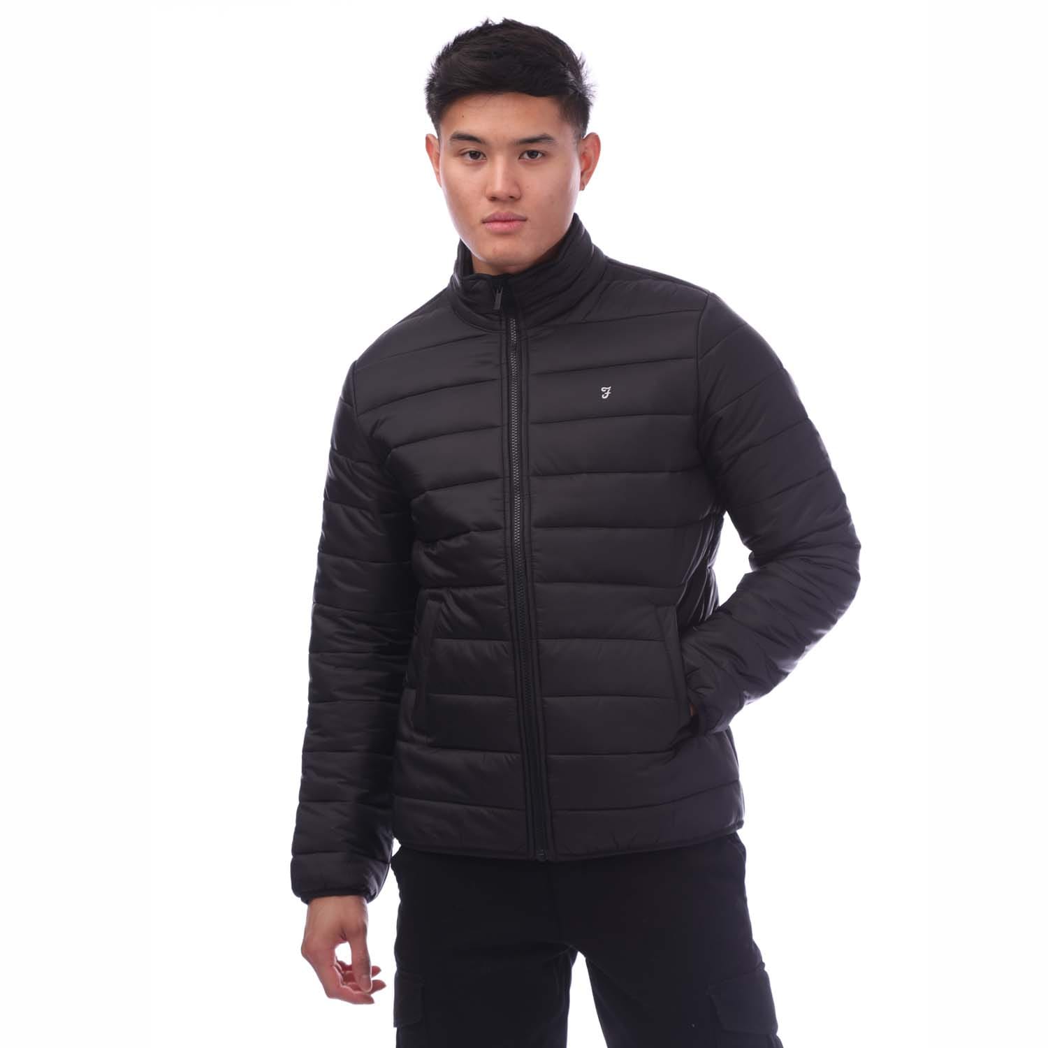 Men's Farah Samson Padded Jacket in Black