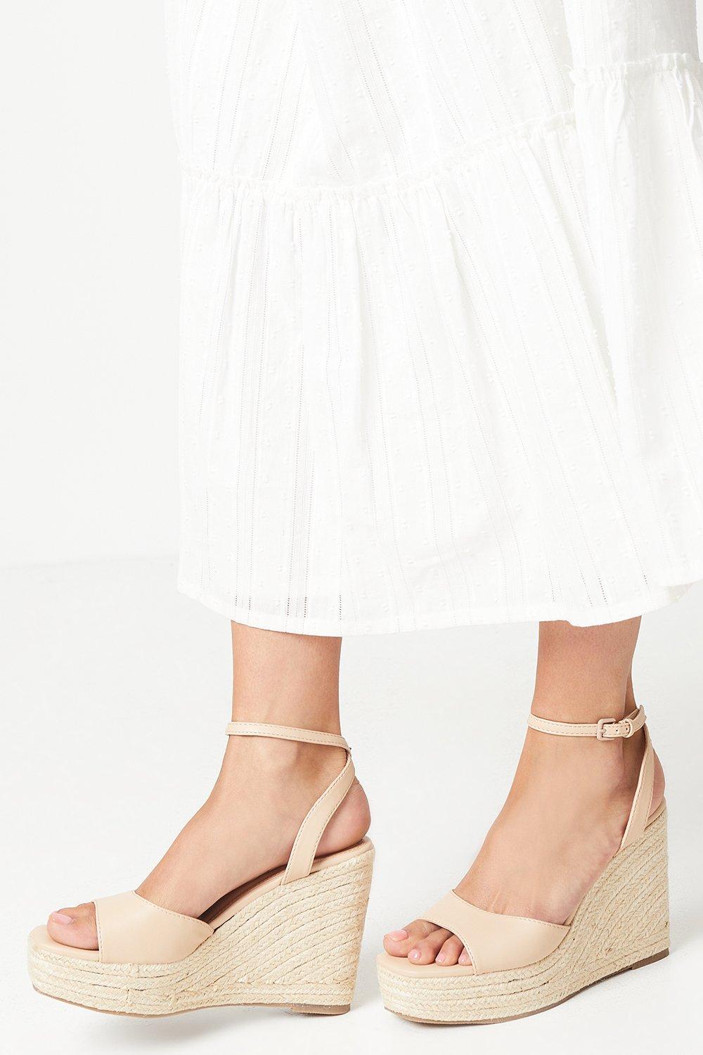 Faith: Hoola High Espadrille Wedge Sandals
