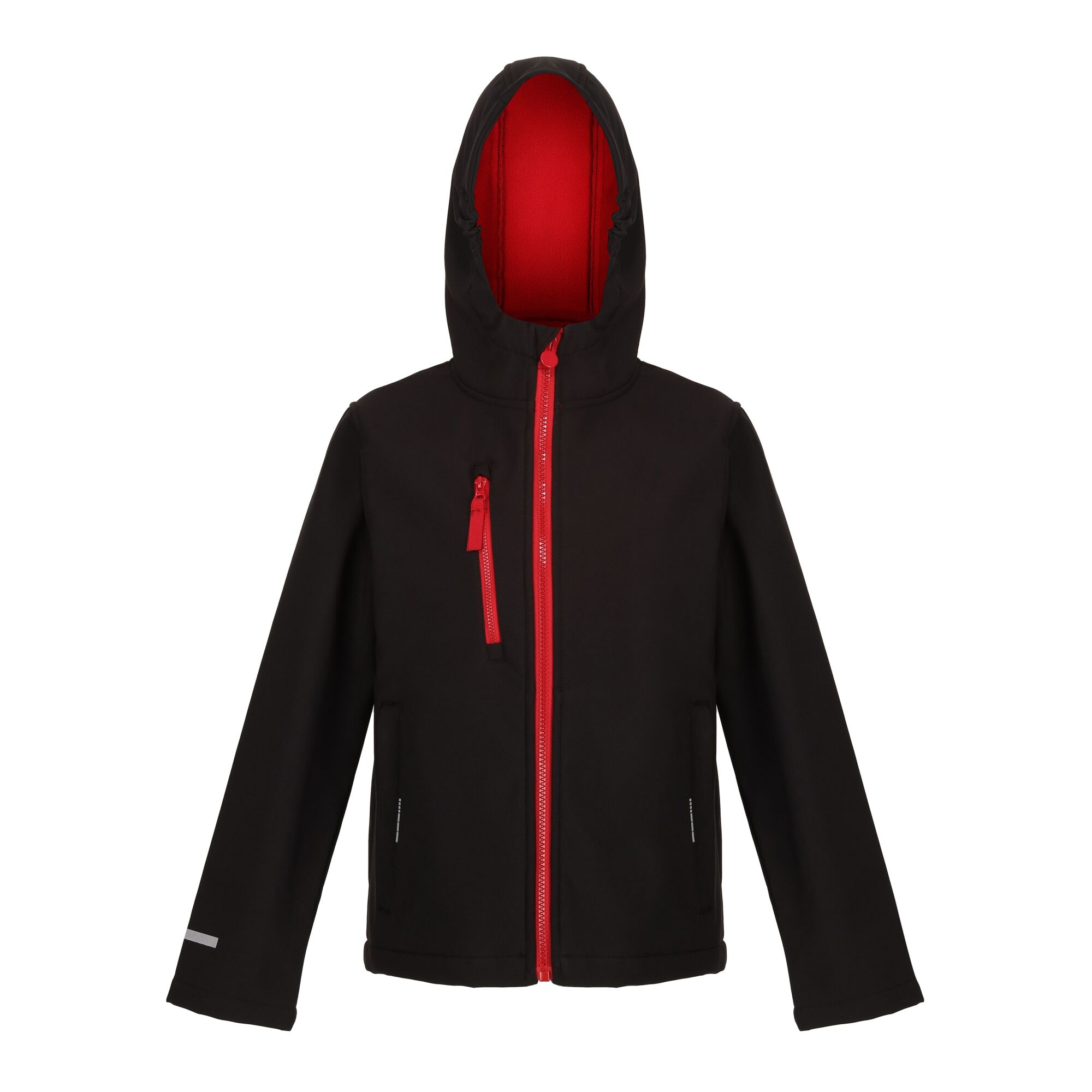 Regatta Childrens/Kids Ablaze 3 Layer Soft Shell Jacket (Black/Classic Red)
