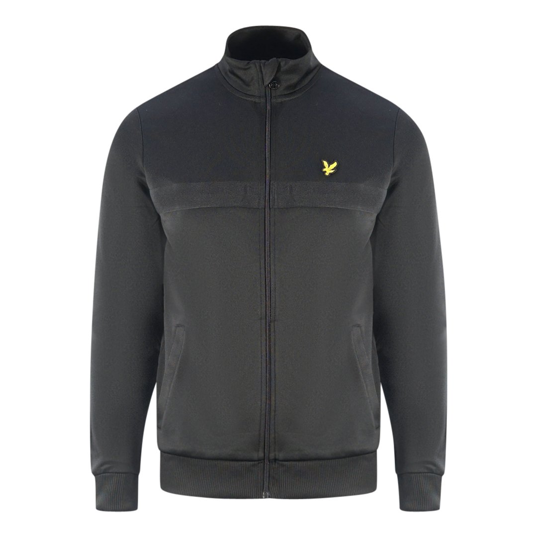Lyle & Scott Golden Eagle Chest Logo Black Zip-Up Jumper