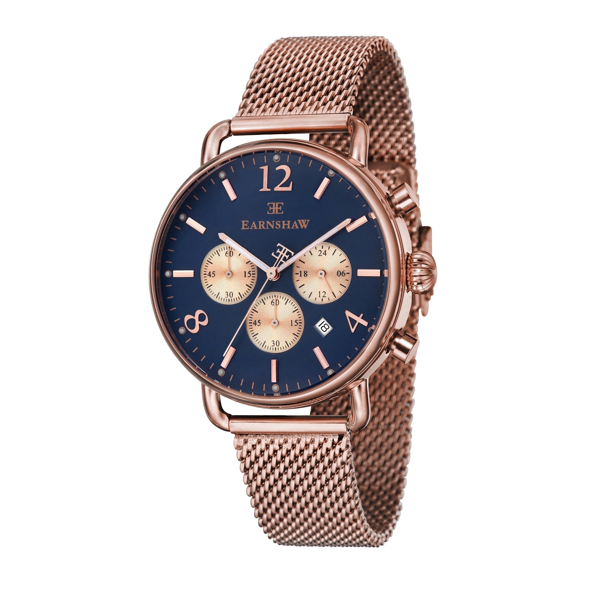 Thomas Earnshaw Investigator Men's Japanese Quartz Rose Gold Watch ES ...
