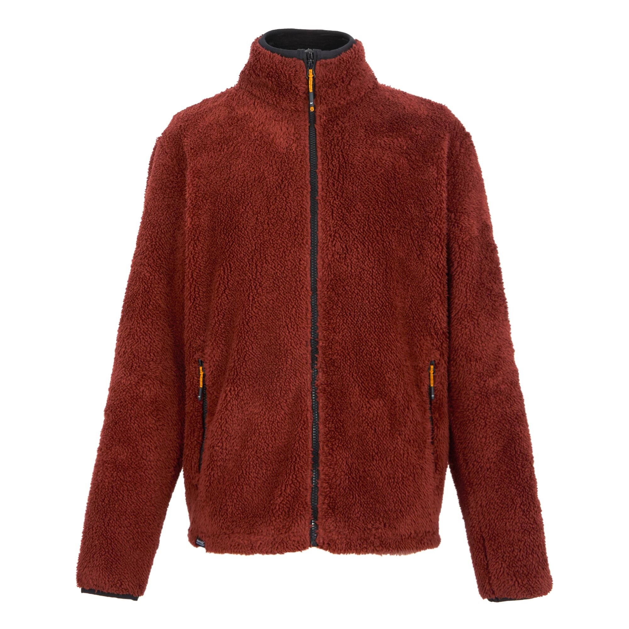 Regatta Mens Midoor Fluffy Fleece Jacket (Red Ochre)