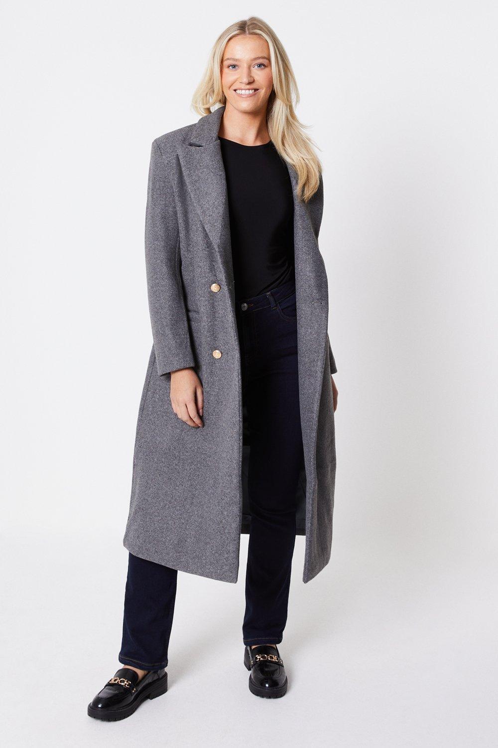 Longline Double Breasted Formal Coat