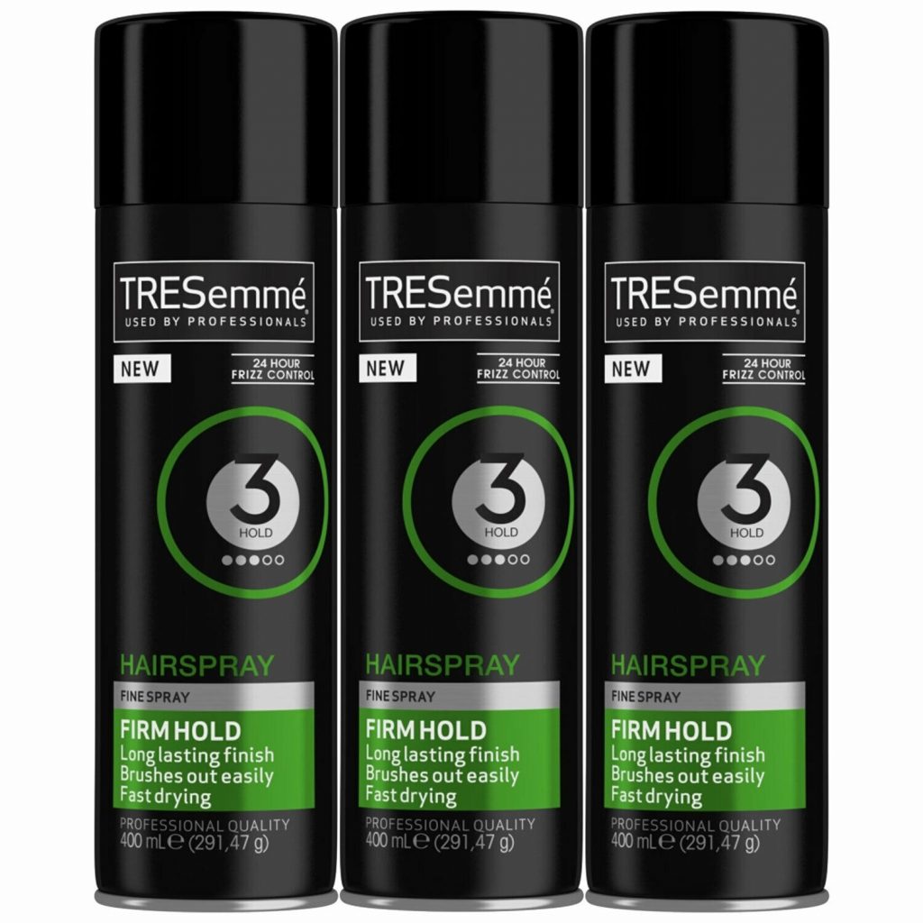 TRESemme 24 Hour Frizz Control Hair Spray, Firm Hold, Pack of 3, 400ml