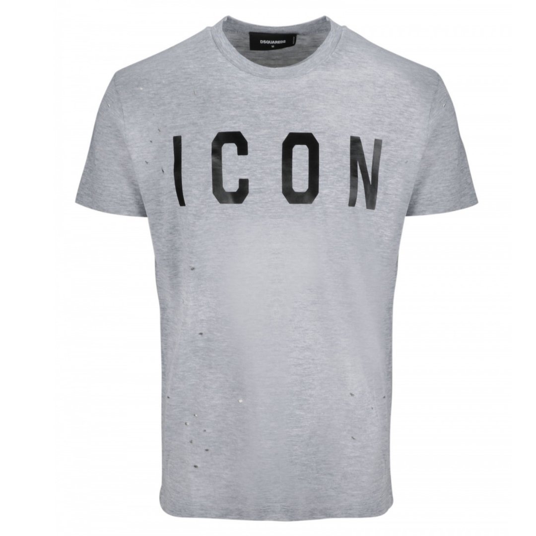 Dsquared2 Cool Fit Paint Splash ICON grijs T-shirt