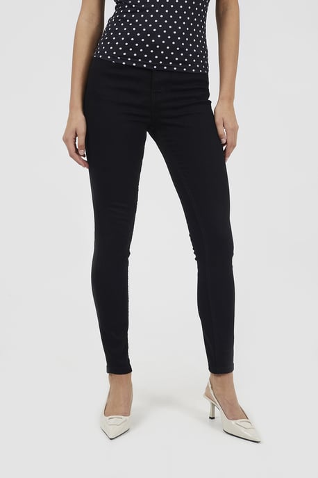 Black High Waist Skinny Jeans